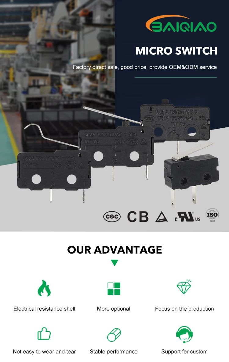 5A 125VAC/250VAC 80gf Micro Switch T125 - Reliable Performance
