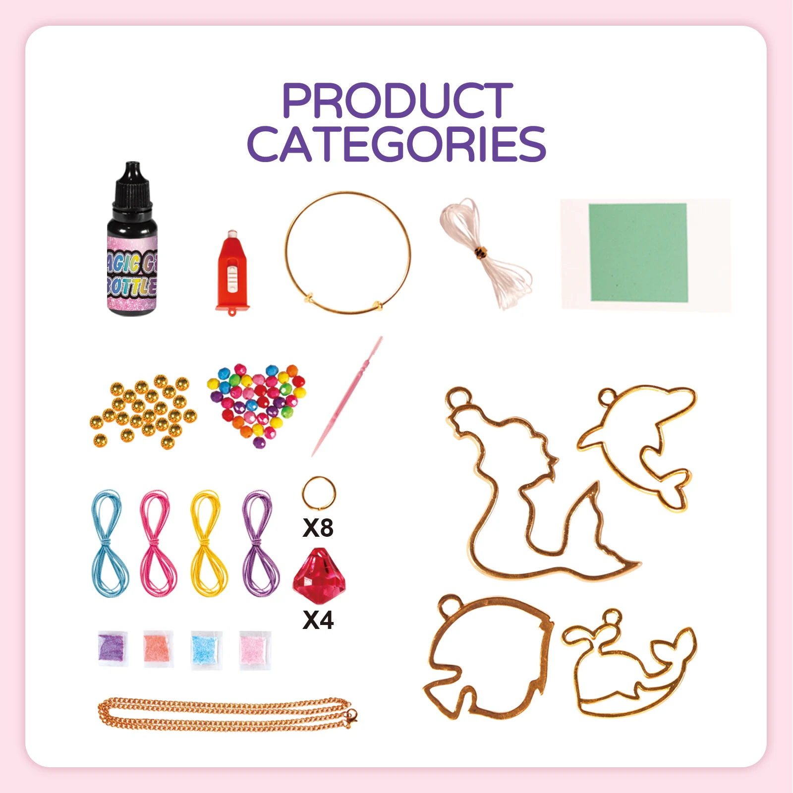 Creative Colored Handcrafted Snap Beads Diy Bracelet & Jewelry Maker ...