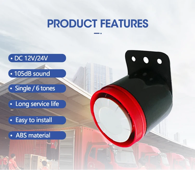 Mini 12V Piezo Siren Buzzer Indoor Security| Alibaba.com