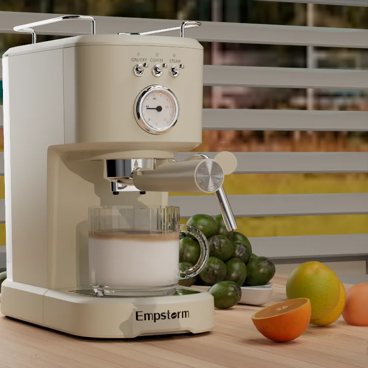 20bar Powerful Pressure Pump Semi-automatic Coffee Maker Manual ...