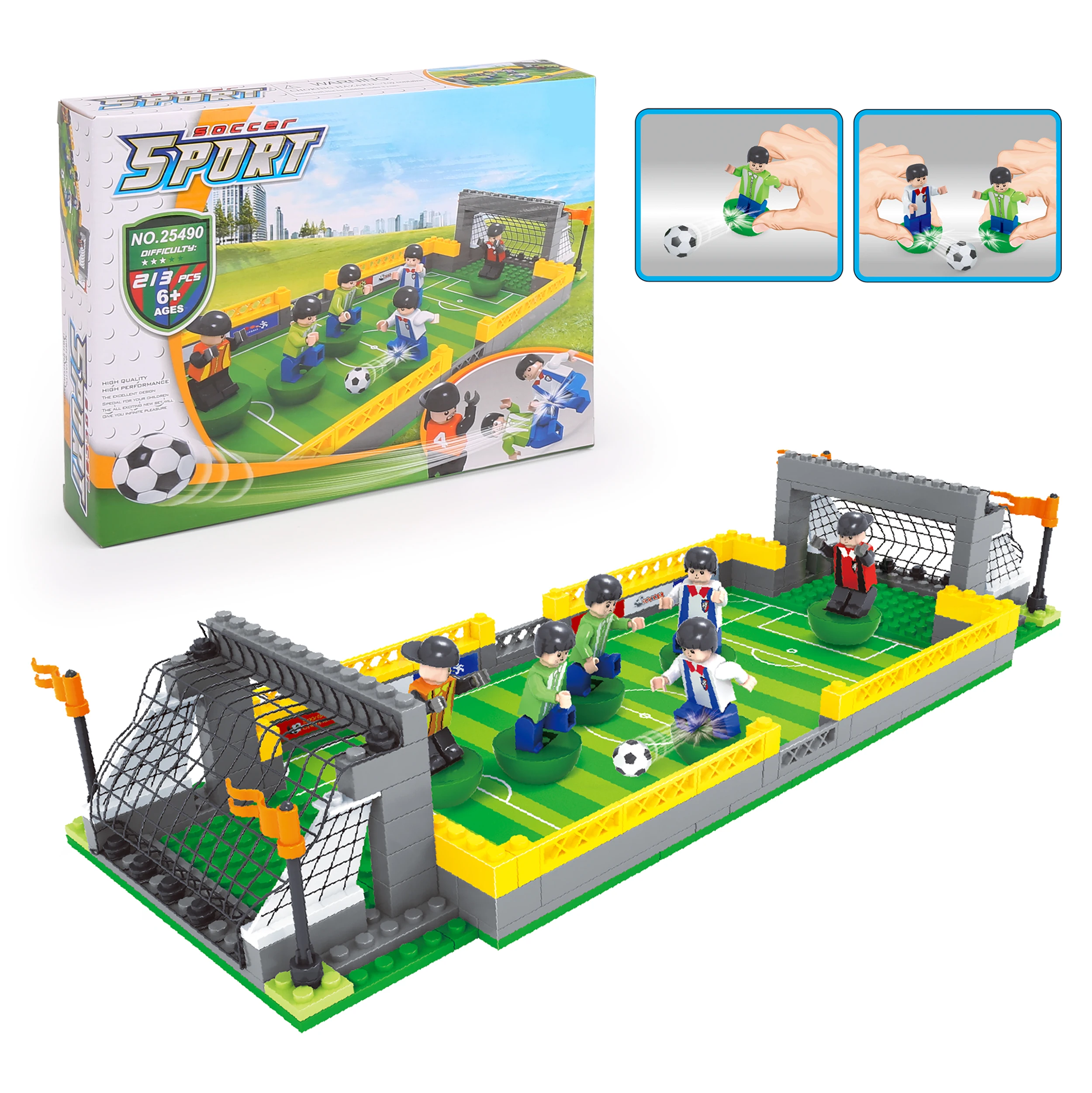Steam Toy Sport Soccer Game with Action Figures Building Bricks ...