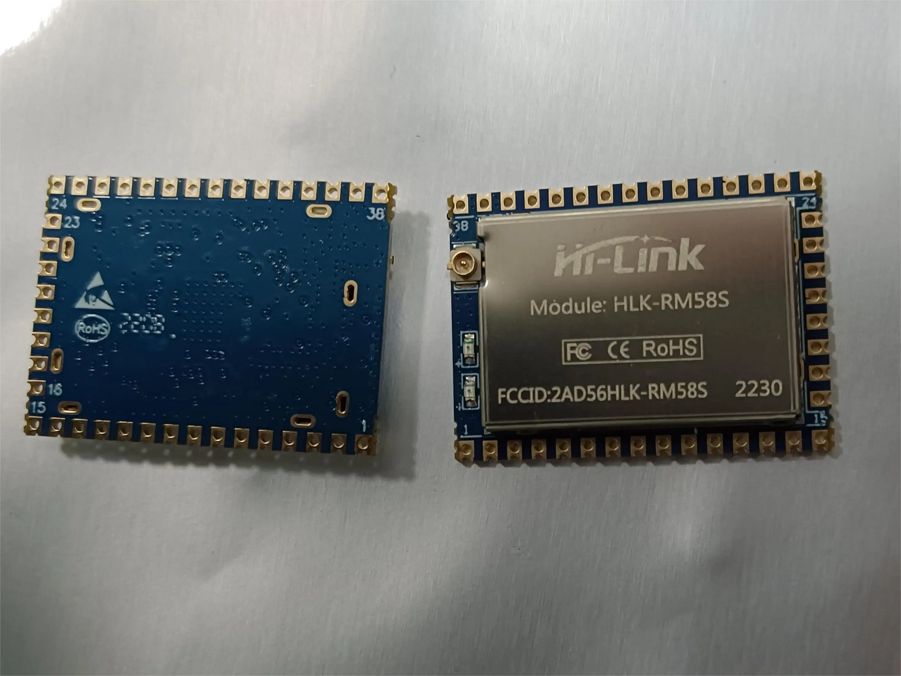 New Product Hlk-rm58s Wifi Module Serial Port Dual-band 2.4g 5.8g ...