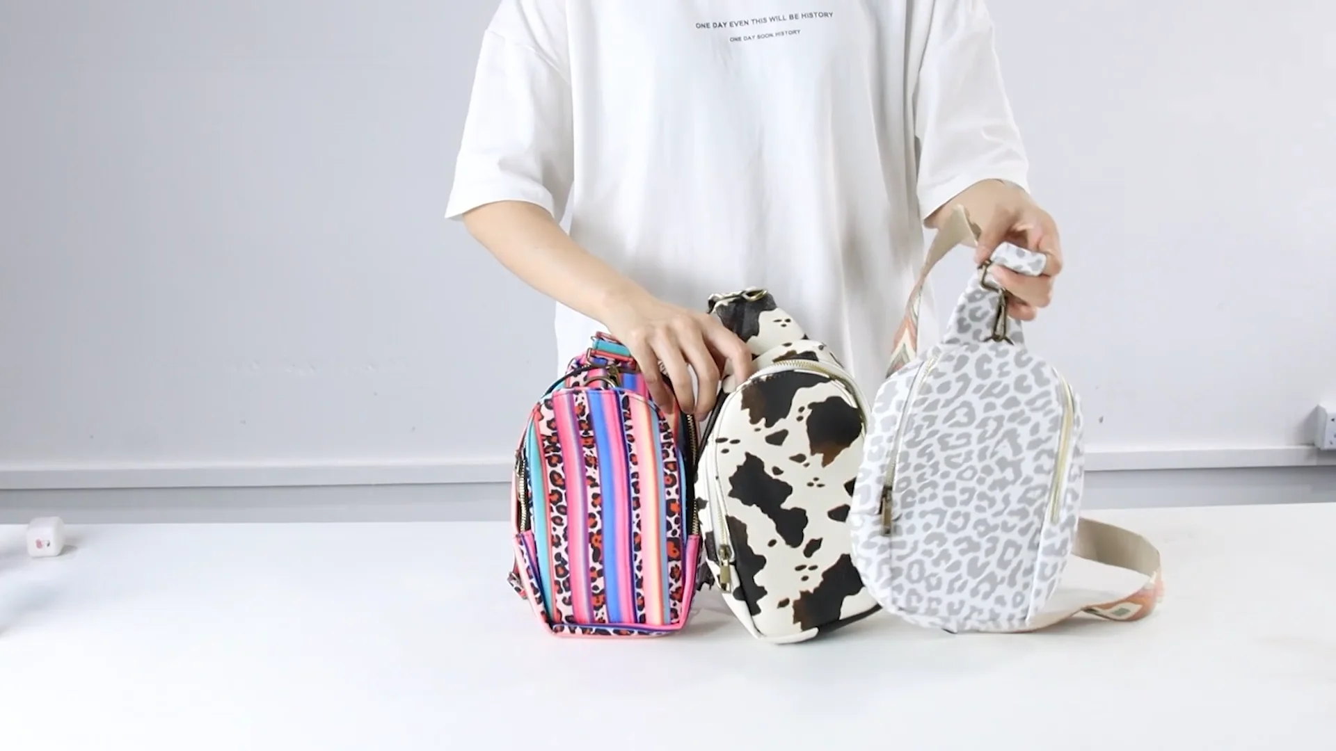Wholesale Oem Pu Vegan Leather Waist Pack Chest Bag Shoulder Cross Body ...