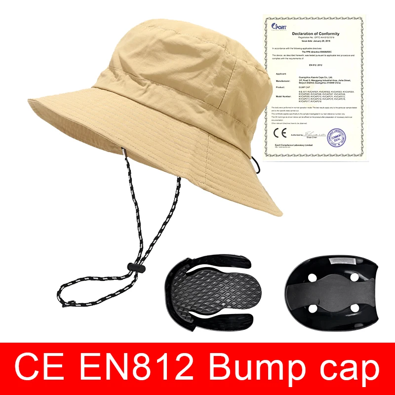 Custom CE EN812 Safety Bump Cap - Reflective & LED Helmet