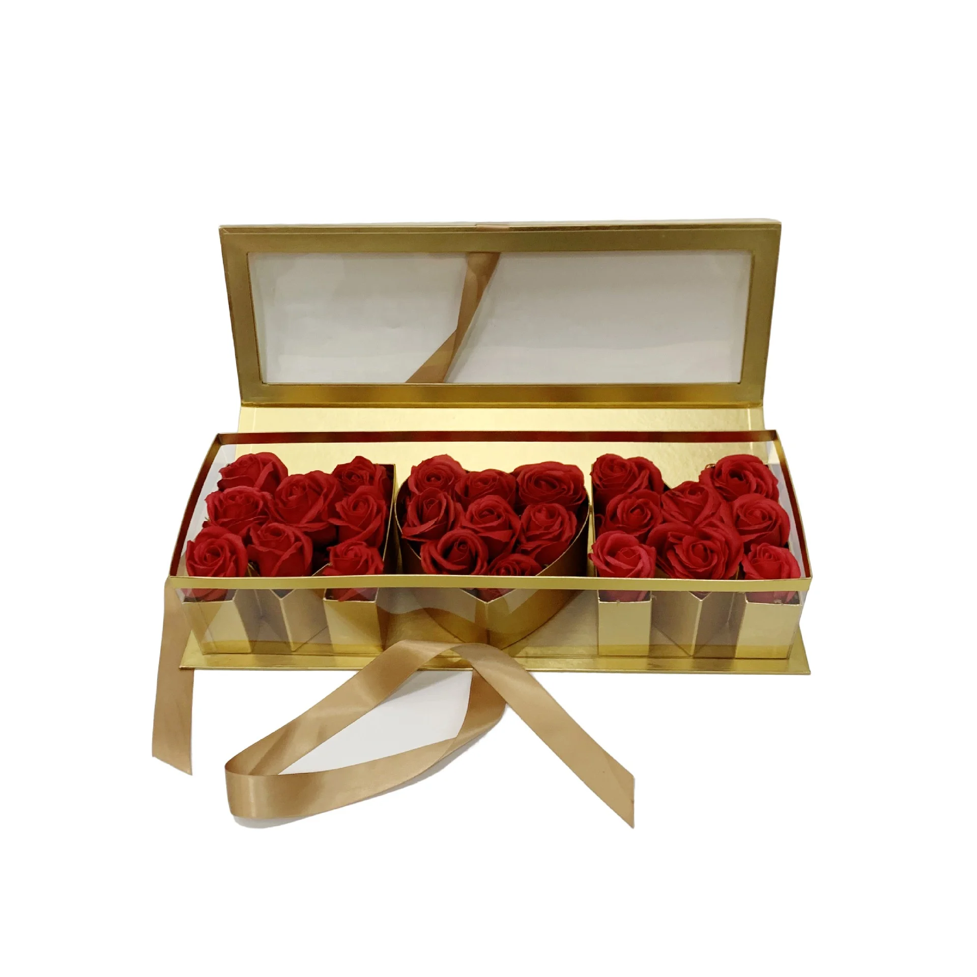 Low MOQ MAMA Shape Flower Box with Ribbon Closed - Customizable