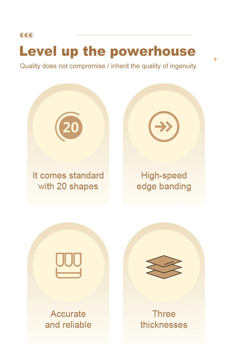 Soft Forming Edge Banding Machine - 20 Functions for Woodworking