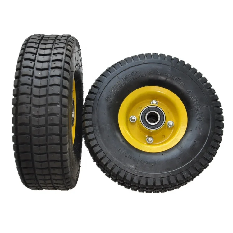 Pneumatic Rubber Wheelbarrow Wheels - Durable & Versatile