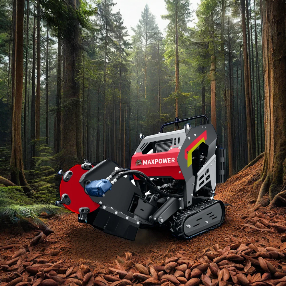 DORITE 20hp 27hp Hydraulic Grinding Machine Petrol Tracked Crawler ...