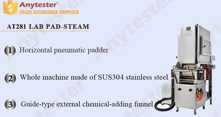 Laboratory Pad Steam Range Dyeing Machine - Anytester