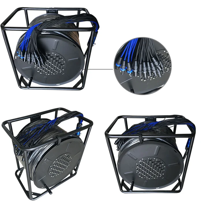 40 Channels Audio Snake Cable with XLR Connectors - Rubber Jacket