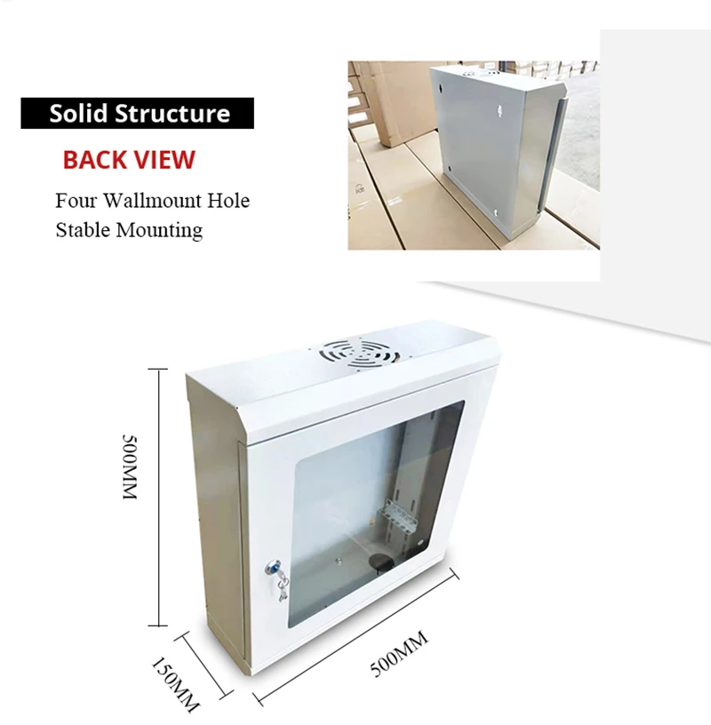 Factory Indoor 2U Server Rack Cabinet 2u Wall Mount Network Rack with ...