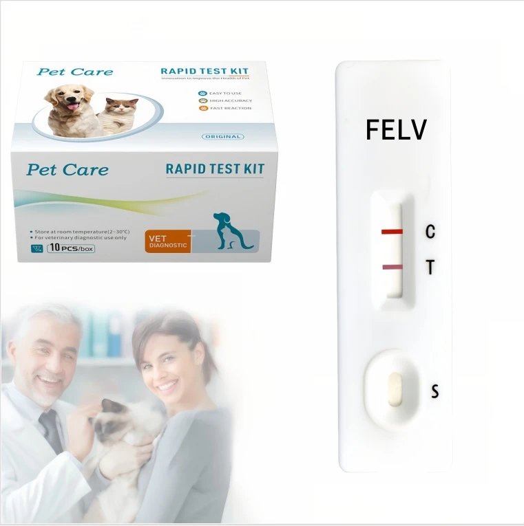 Feline Leukemia Virus Antigen Cat Felv Ag Rapid Test Kit Veterinary ...