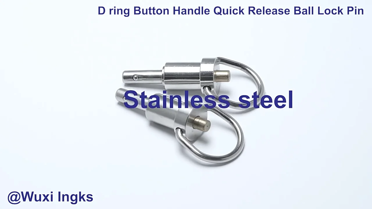 Low Moq Stainless Steel Ball Lock Pins Self Locking Basic Type D Ring ...