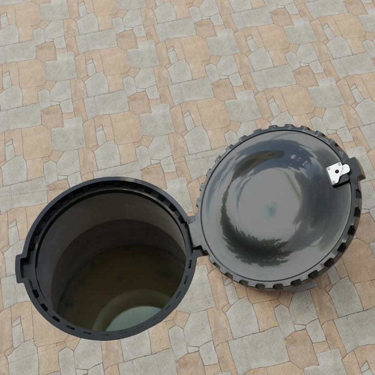 Durable C/O 640 Mm Hinged Composite Manhole Cover - 40 Ton Load