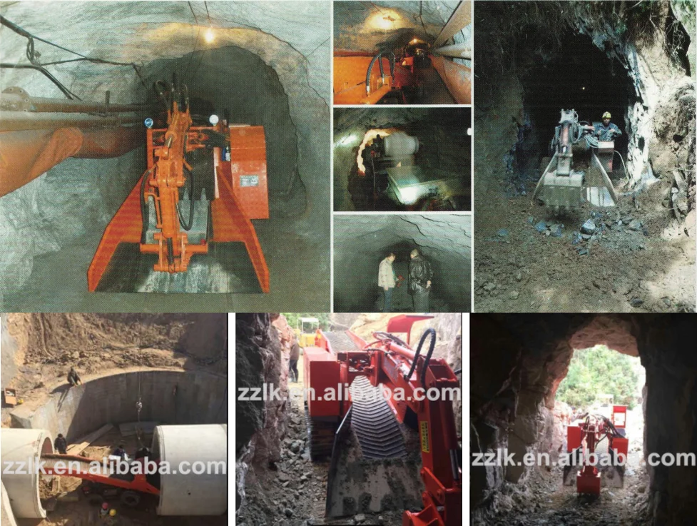 Scraper Blade Conveying Mucking Loader For Mine/0.4m3 Bucket Excavator ...