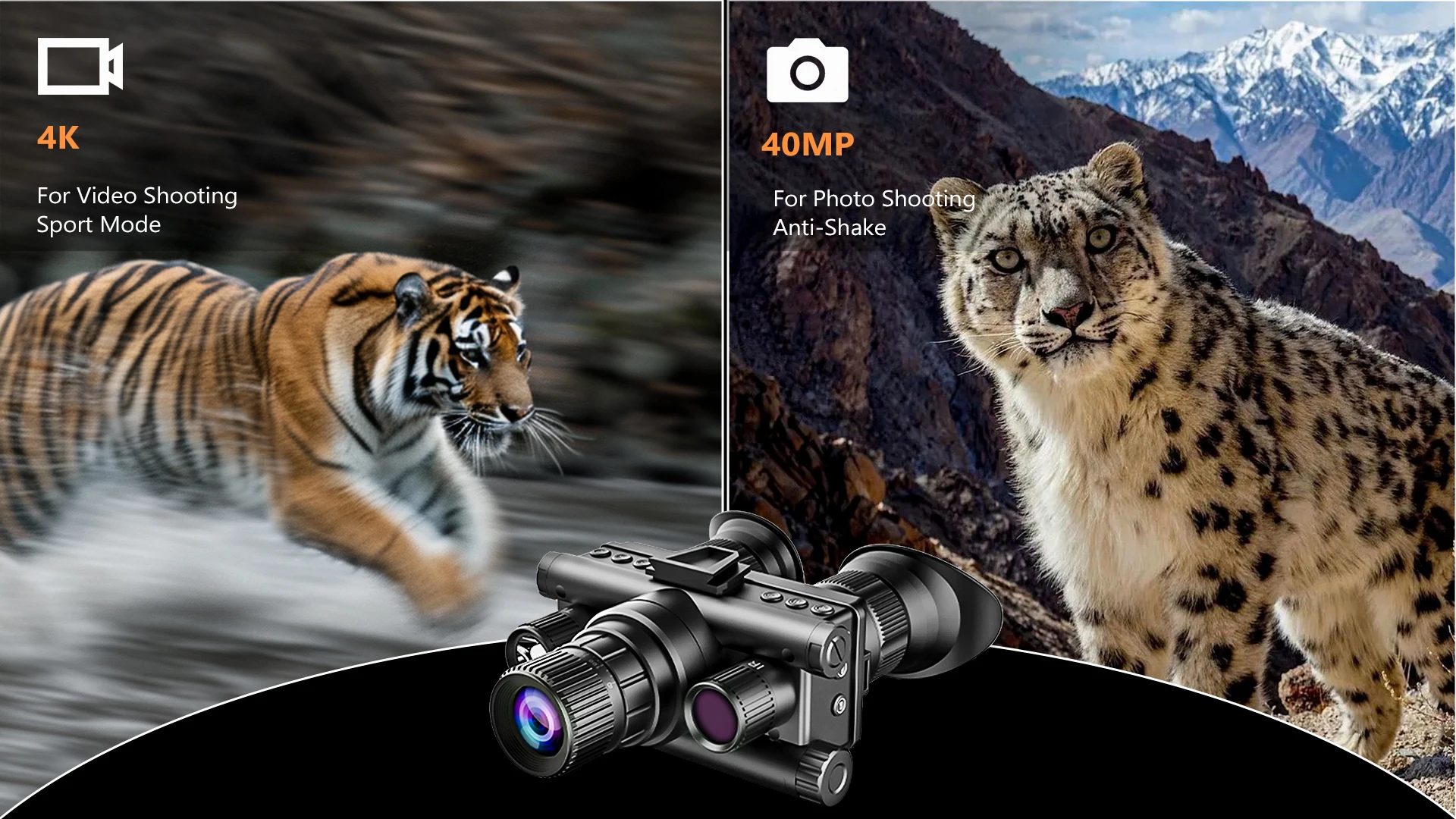 Single-Tube Digital Infrared Night Vision Goggles Z9157 - 8X Zoom ...