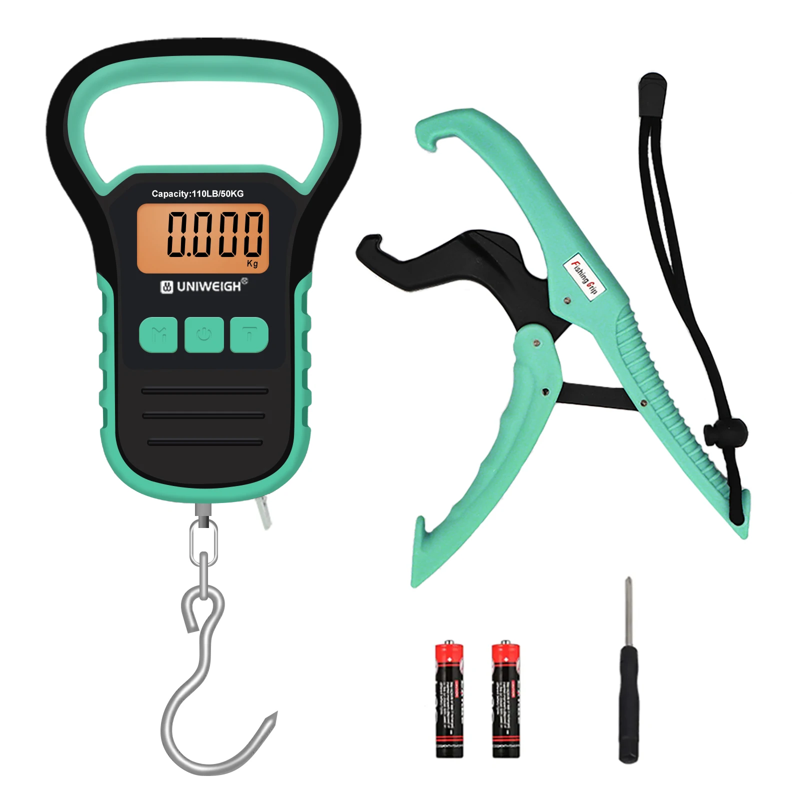 Waterproof Digital Fishing Scale Hanging Hook Luggage Scale 50kg/110lb ...