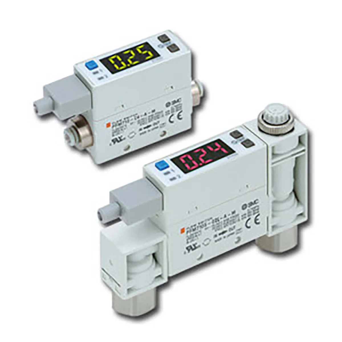 SMC PFM7 Flow Switch 24 V DC 1 L/min. to 50 L/min. Liquid and Water ...