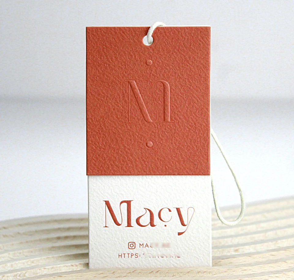 Customized Thick Clothing Labels - Luxury 3D LOGO Hangtags