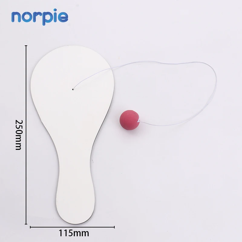 Diy Customized Logo Printable Kid Mini Paddle Ball Game Toy Sublimation ...