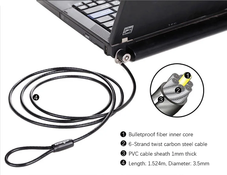 Customized Notebook Anti-Theft Safety Cable - Secure Your Device