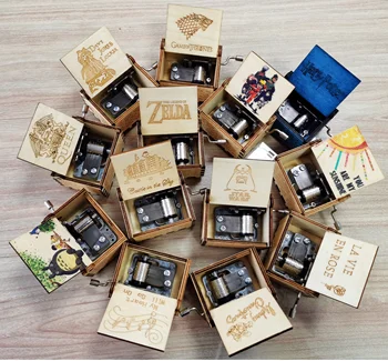 Ever Bright New Creative Music Box Classical Movie Music Box Wooden ...