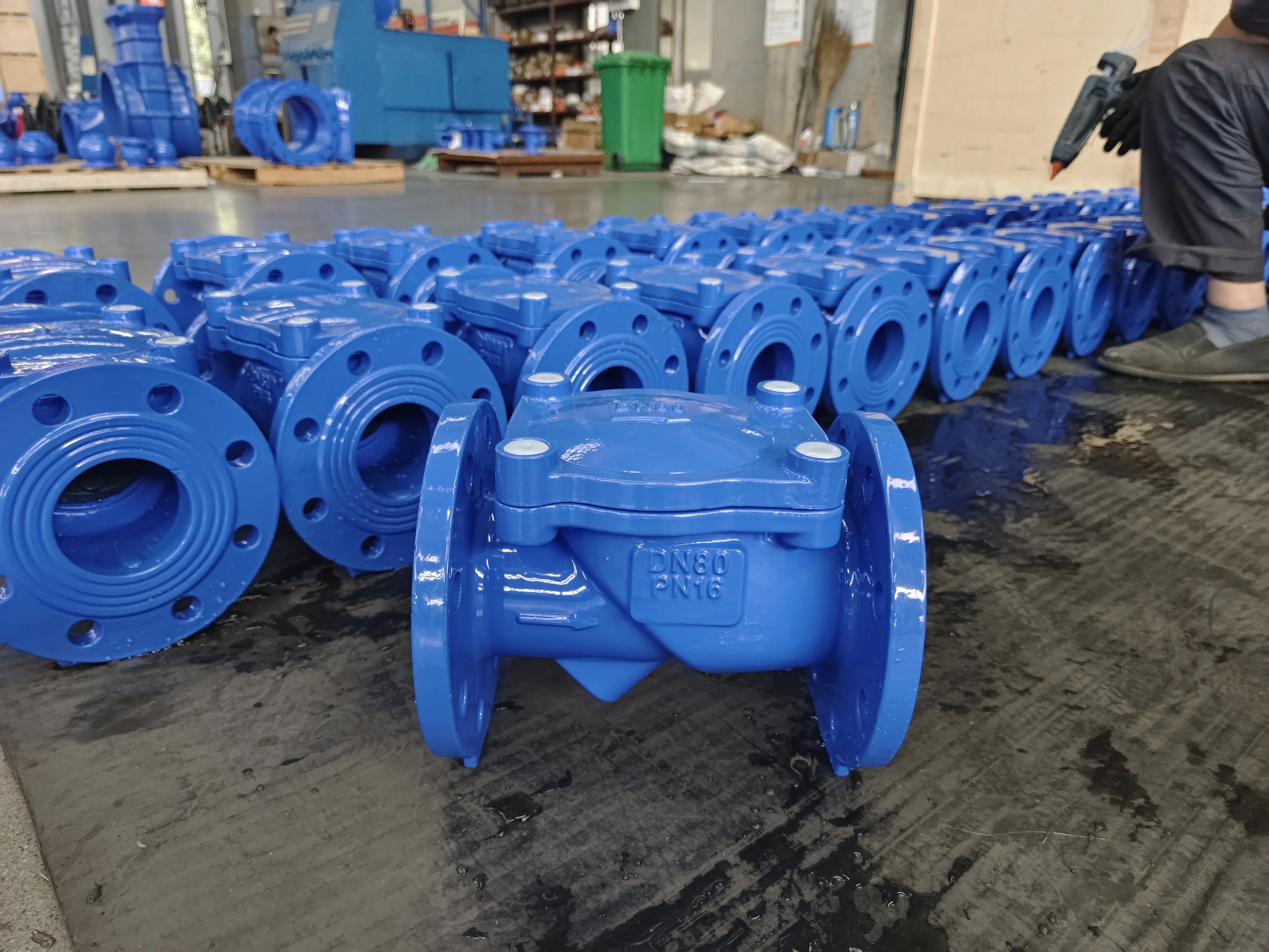 dn100 pn16 Cast Iron Single Flap Check Valve Ductile Iron Tilting Disc ...