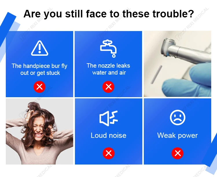 Dental High Speed Handpiece with LED - RIXI RX-PM4(S8)