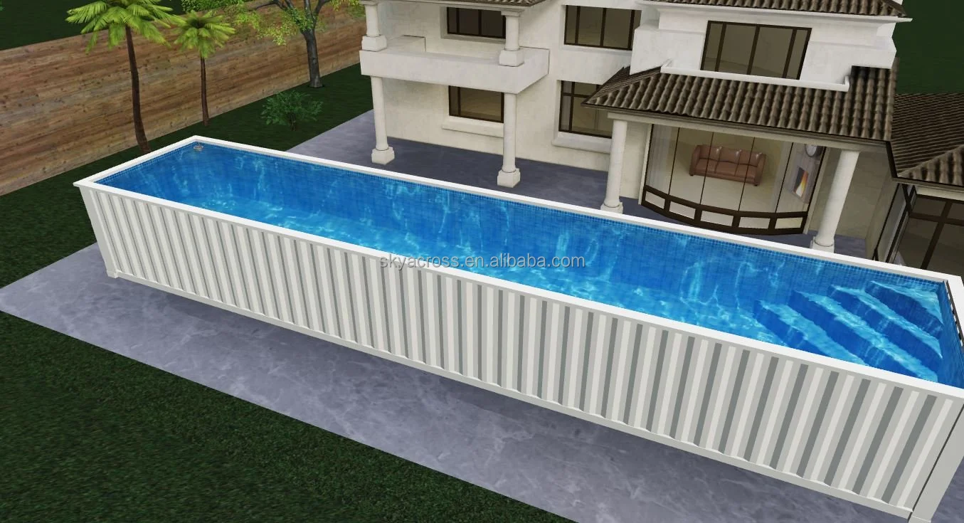 Factory Prefab 20ft 40ft Shipping Container Swimming Pools