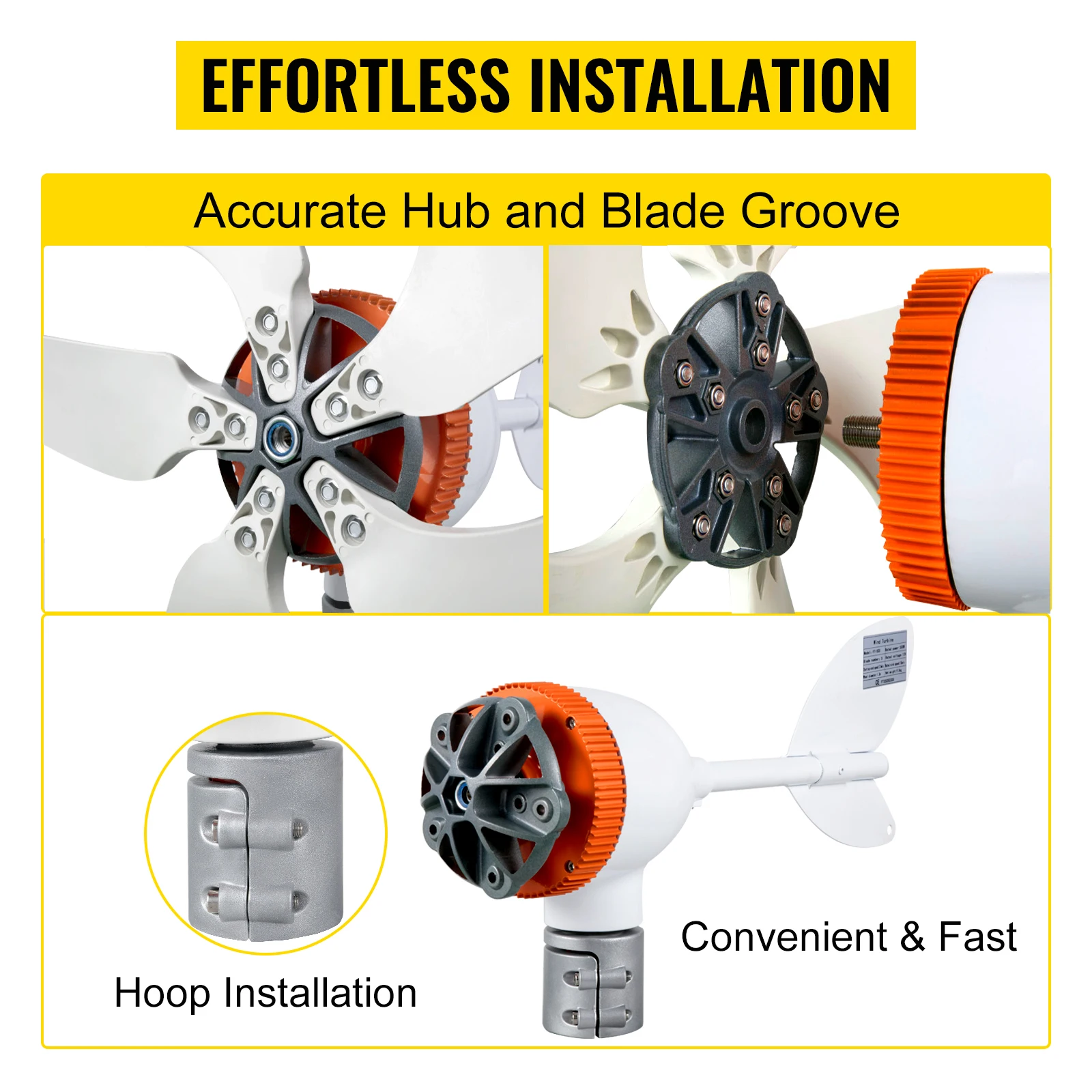 VEVOR Hot Sale 500W Wind Power Generator with MPPT Controller Auto ...