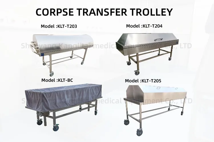 Cadaver Equipments KLT-T205 Funeral Trolley Dead Body Trolley Mortuary ...
