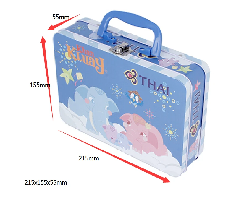 Wholesale Cute Tin Lunch Box Metal Lunch Tin Boxes With Handle - Buy ...