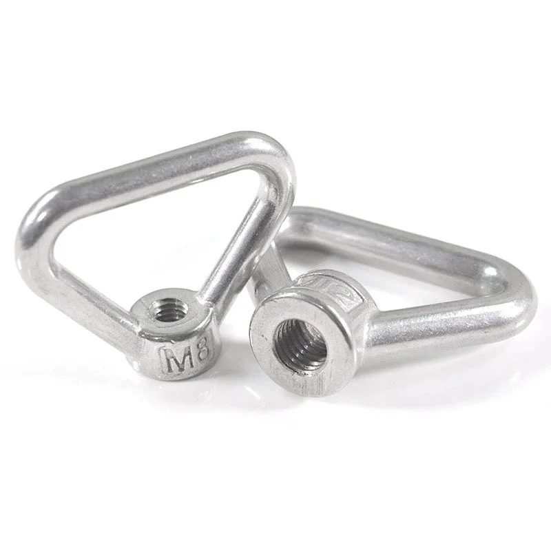 SDPSI 304 Stainless Steel Triangle Lifting Eye Nut Ring Polished ...