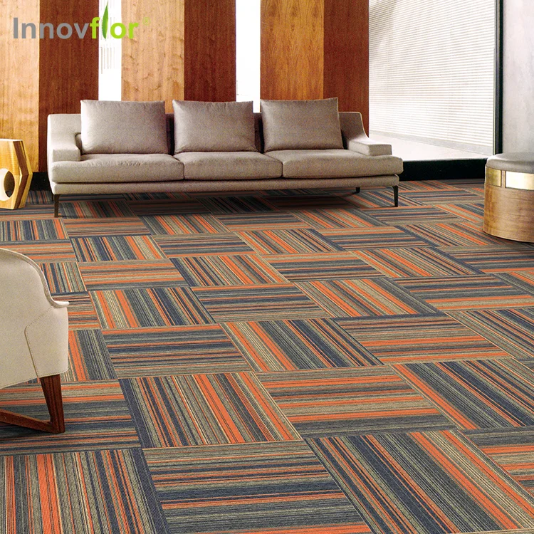 Pp Carpet Tiles 50x50 Commercial Office Carpet Tile Modular Pvc Backing ...