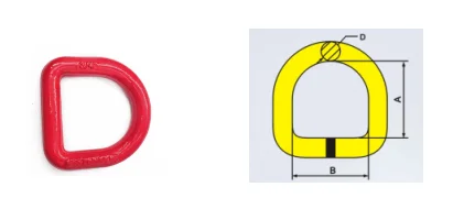 1/2 Inch & Metric Forged D Ring China Factory Alloy Steel Lifting Link ...