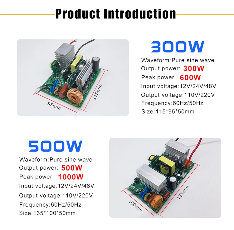 Power Inverter Dc 12v To Ac 220v Board Pure Sine Wave Inverter Drive ...