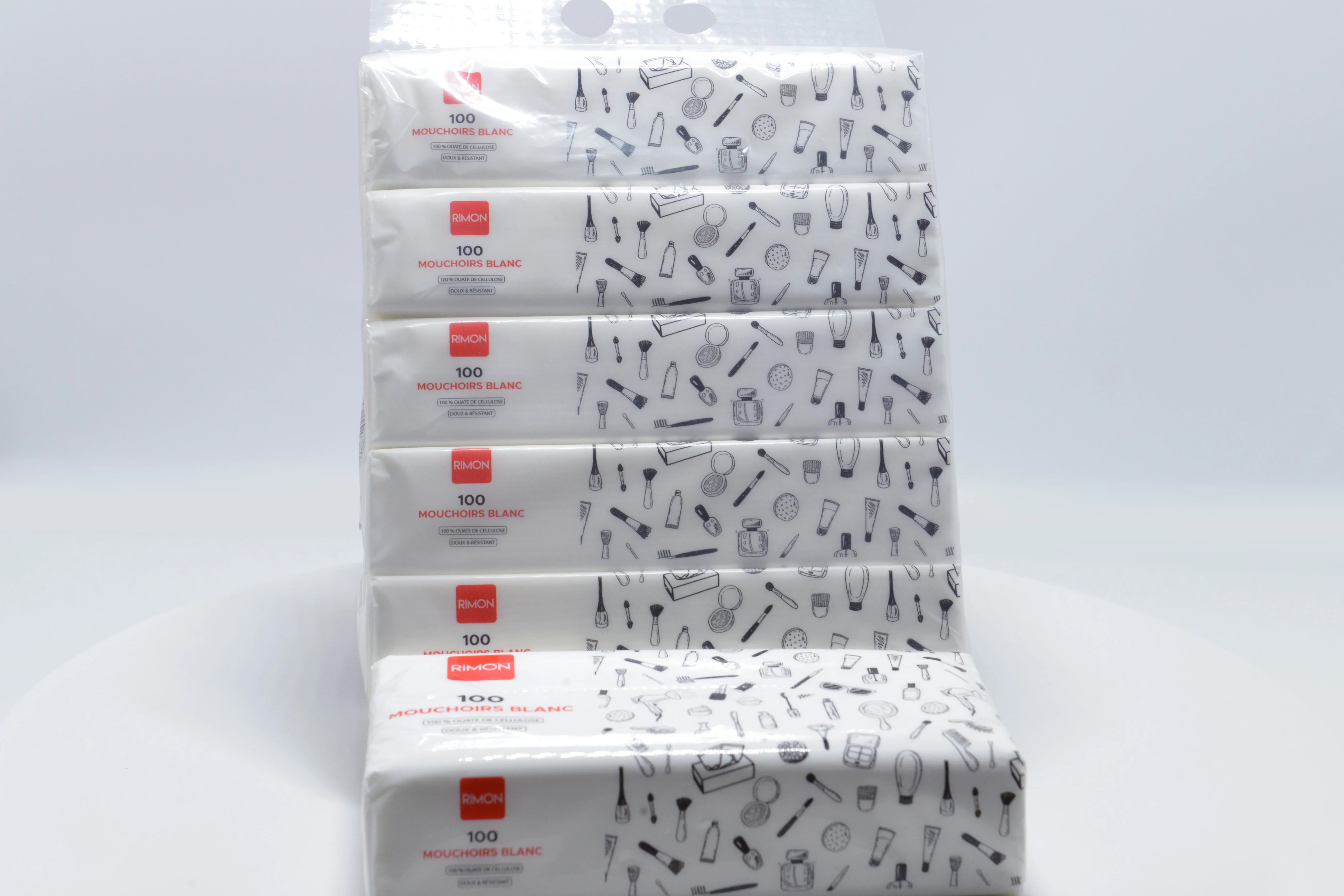 Custom Biodegradable 2-Ply White Facial Tissues Boxed Pure Packaging ...