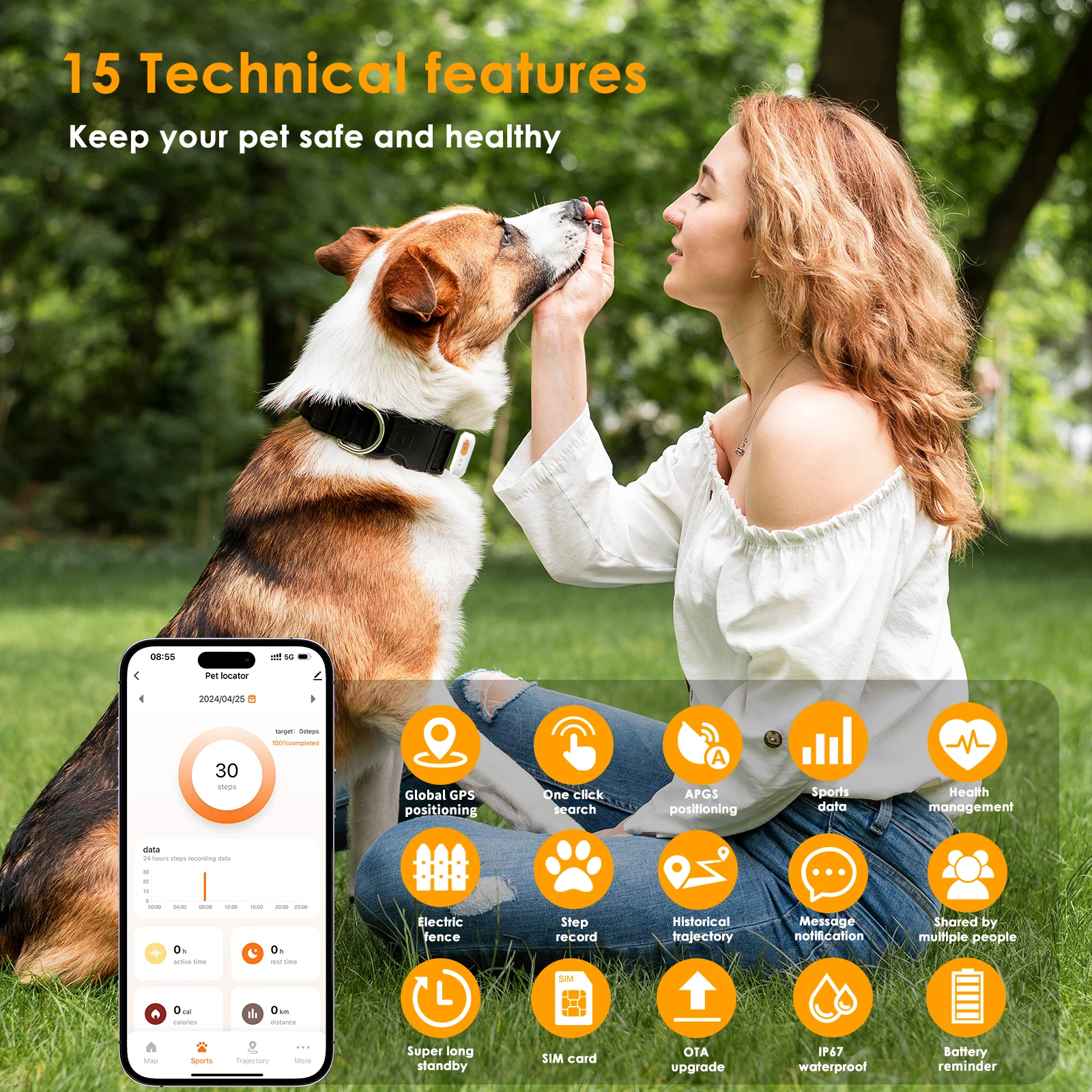 Network Popular Gift Ultra-Small GPS Pet Tracker Mini Smart Waterproof ...