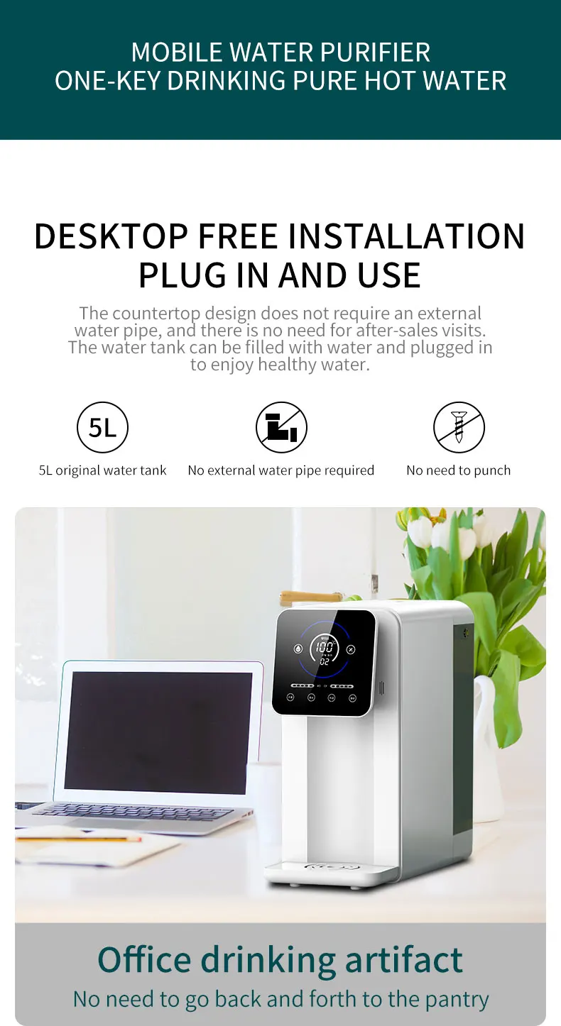 Countertop H2 Hydrogen Rich Water Generator Alkaline Ionizer Maker ...
