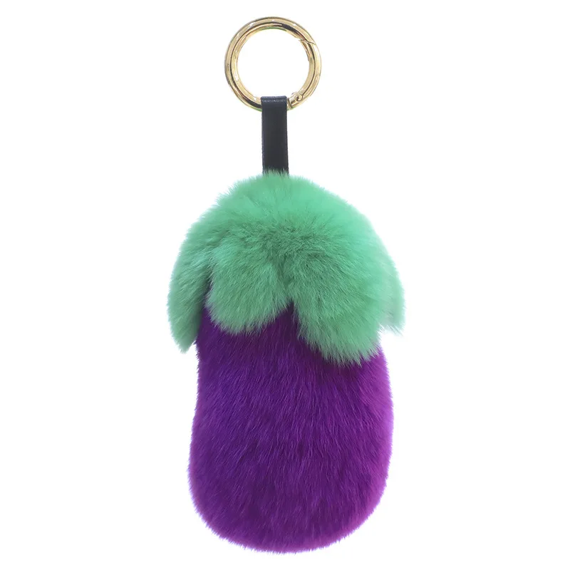 Cute Rex Rabbit Fur Small Car Keychain Cartoon Doll Gift Wholesale ...
