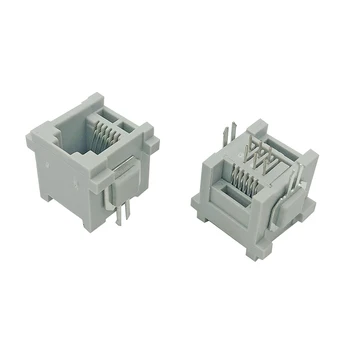 5225 Rj25 Female Modular Phone Connectors Rj11 Socket Vertical Top Entry Rj12 Jack 6p6c - Buy ...