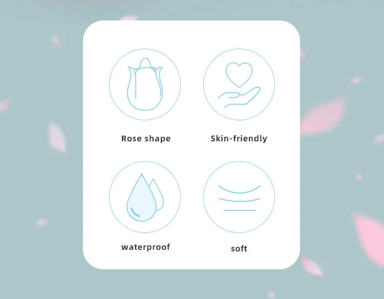 Vibrating Flower Sex Toys - Rose Clitoral Stimulator