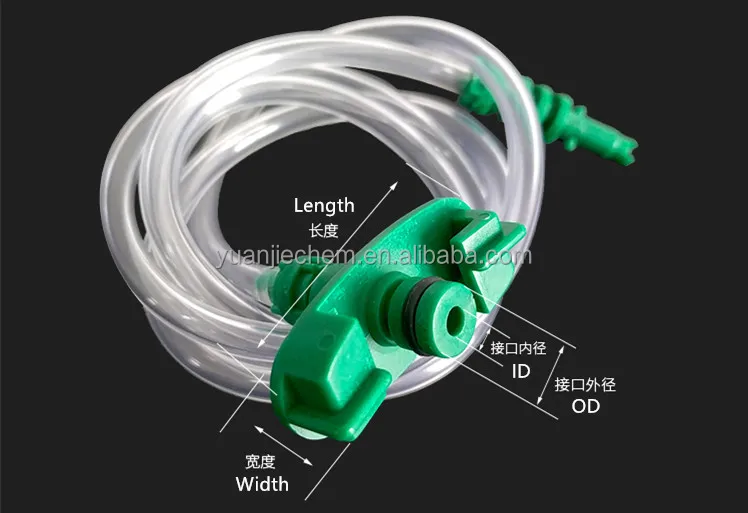 3CC 5CC 10CC 30CC 55CC Plastic Air Tubing Glue Dispenser Adapters