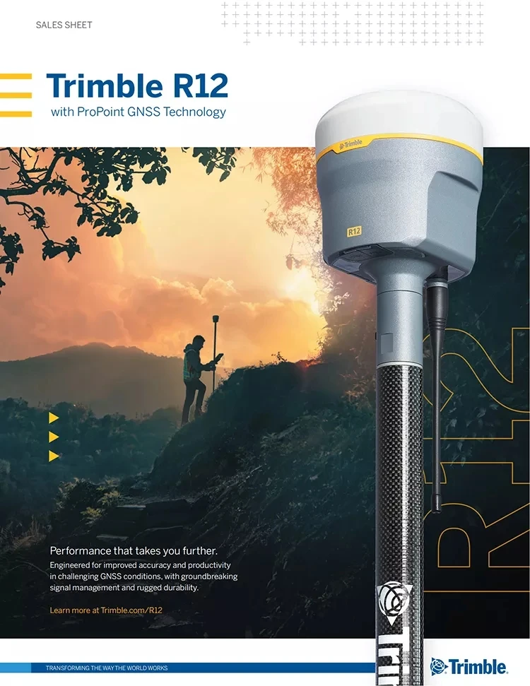 Trimble GPS R12 GNSS RTK - Precision and Reliability