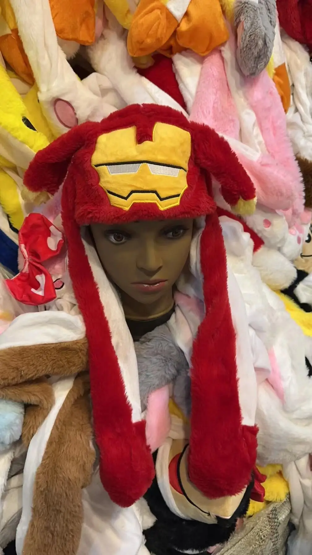 Wholesale Hat Funny Kawai Plush Led Light Glowing Moving Ear Hat Flap ...