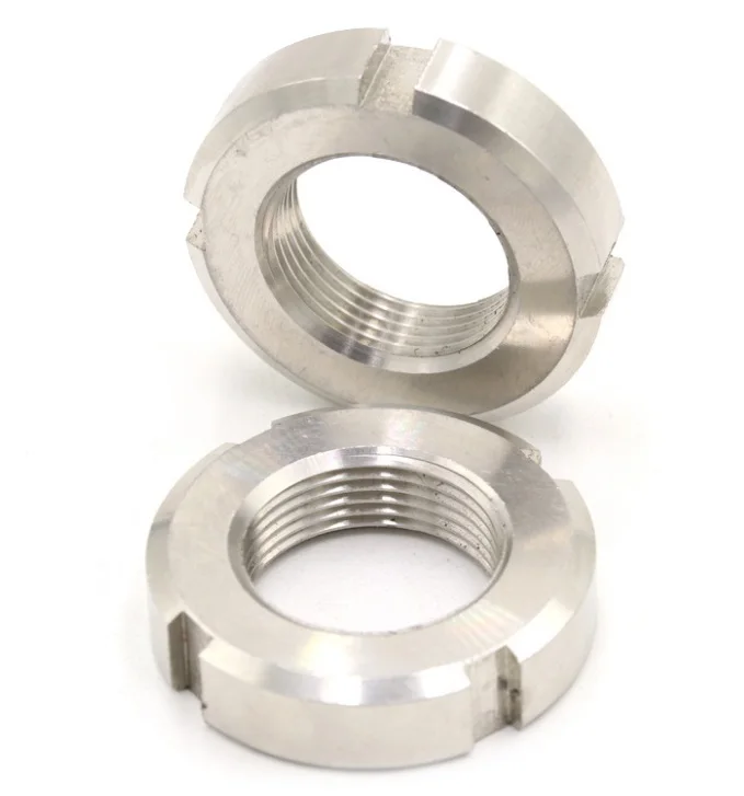 Din Standard Antirust Stainless Steel Round Slotted Baring Lock Nuts ...