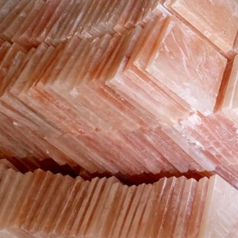 Customized Natural Himalayan Pink Salt Brick Wall Tiles Carved ...