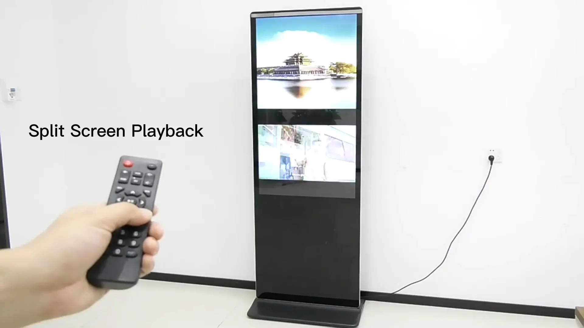 Oem Floor Standing Advertising Display 43" 55" 65" Lcd Totem Touch ...