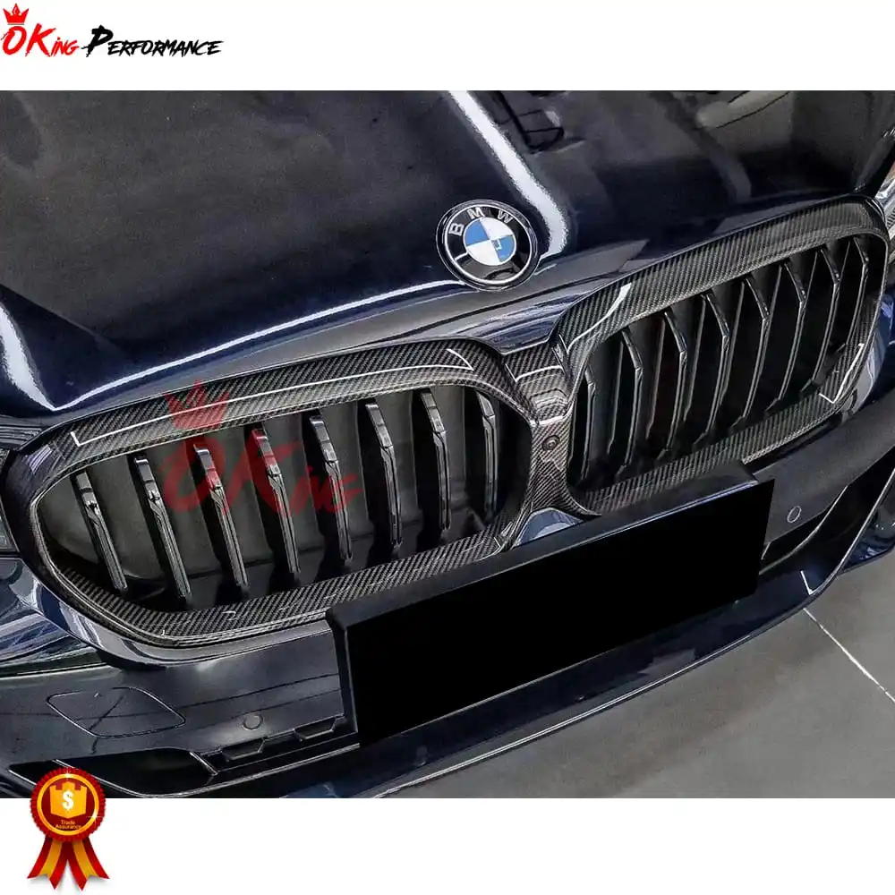 Dry Carbon Fiber Single Slat Grille For Bmw 5 Series G30 Lci - Buy ...