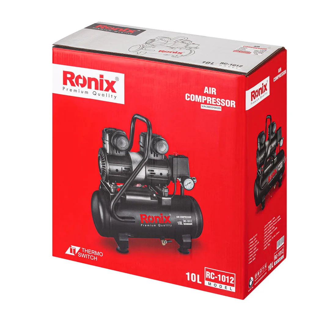 Ronix Rc-1012 Silent Air Compressor 10l Professional Portable 80l/min Car Compressor Mini Air ...